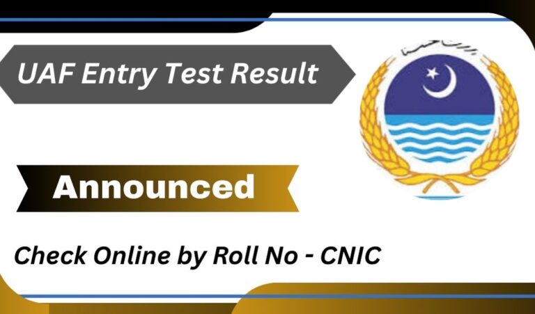 UAF 3rd Entry Test Result 2025 Announced